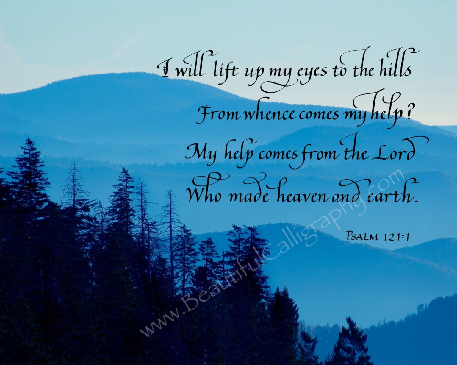 Bible Verse in Calligraphy ~ Beautiful Calligraphy