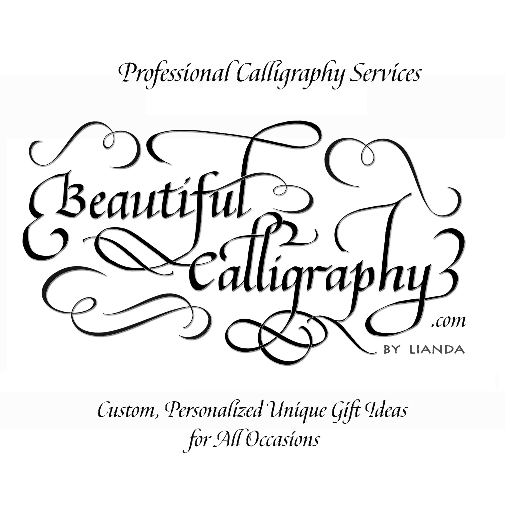 Contact Calligraphy Professional Services ~ Beautiful Calligraphy